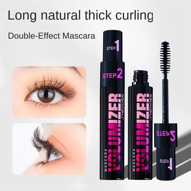 2 in1 Volumizer Mascara Super Curl Waterproof Volumizer Long Lasting ...