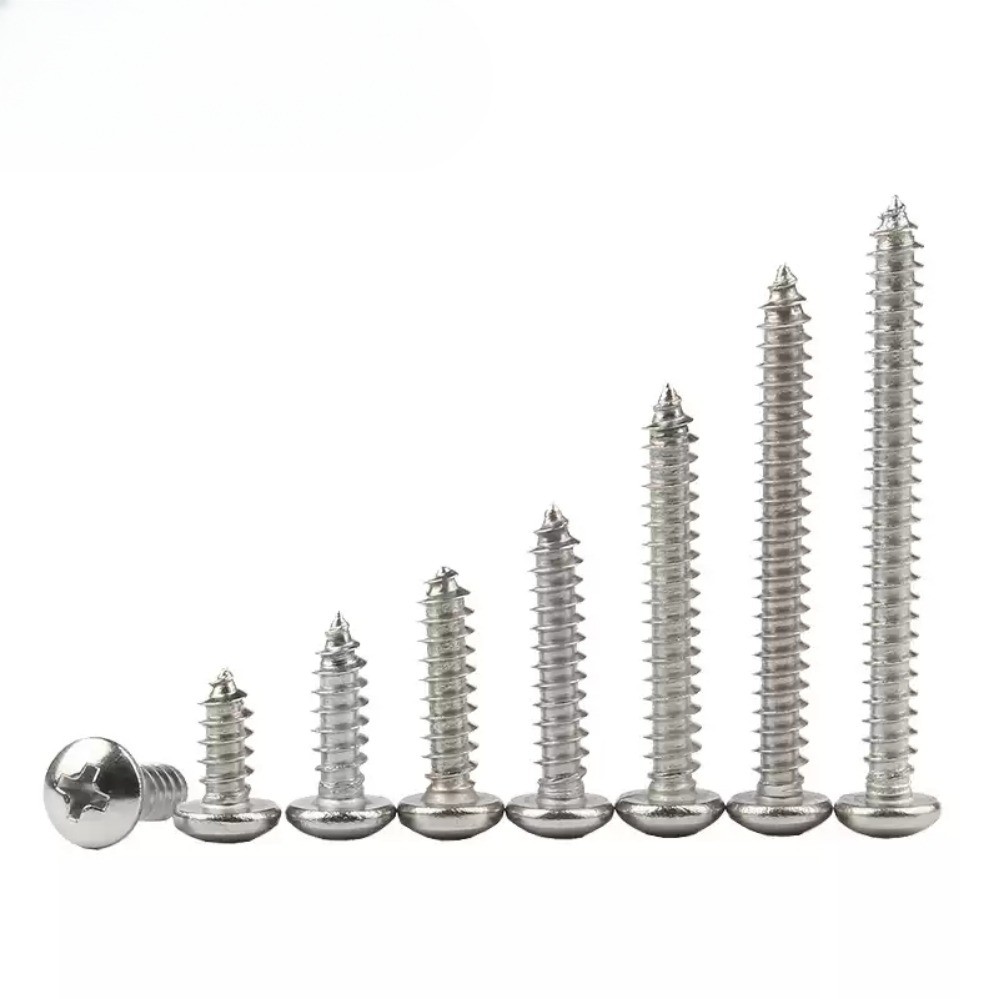 Metal Screw SS304 / Pan Head Self Tapping Screw /Round Head Self ...