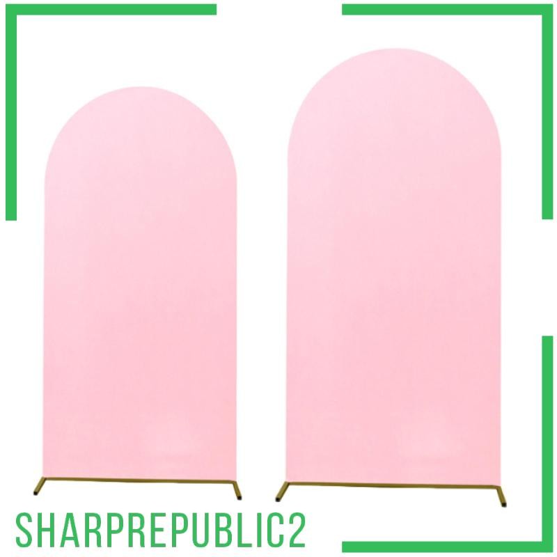 [Sharprepublic2] Arch Backdrop Stand Cover Round Top Backdrop Cover ...