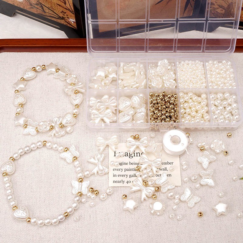 760Pcs Aesthetic Ocean Pearl Beads Kit Beads Bracelet Set Bracelet ...
