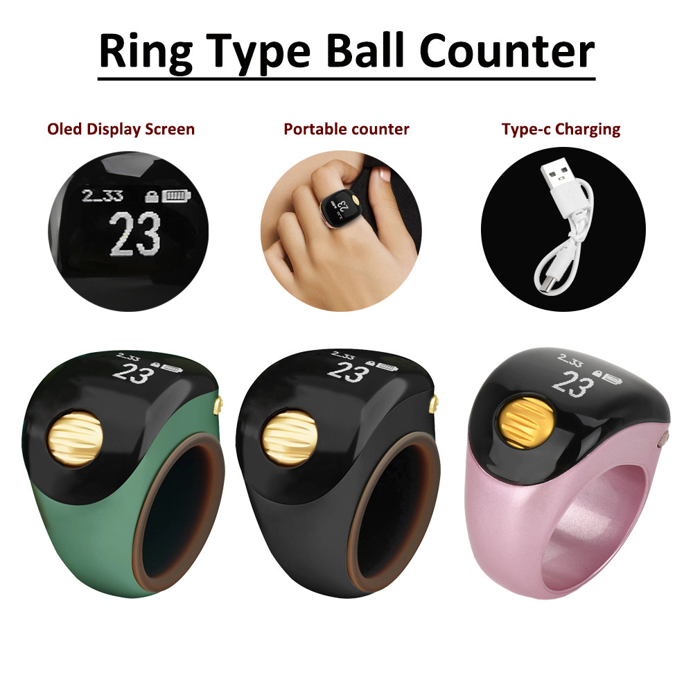 Ring Type Ball Digital Counter Roller Counting 18/20/22mm Adjust Type-c ...