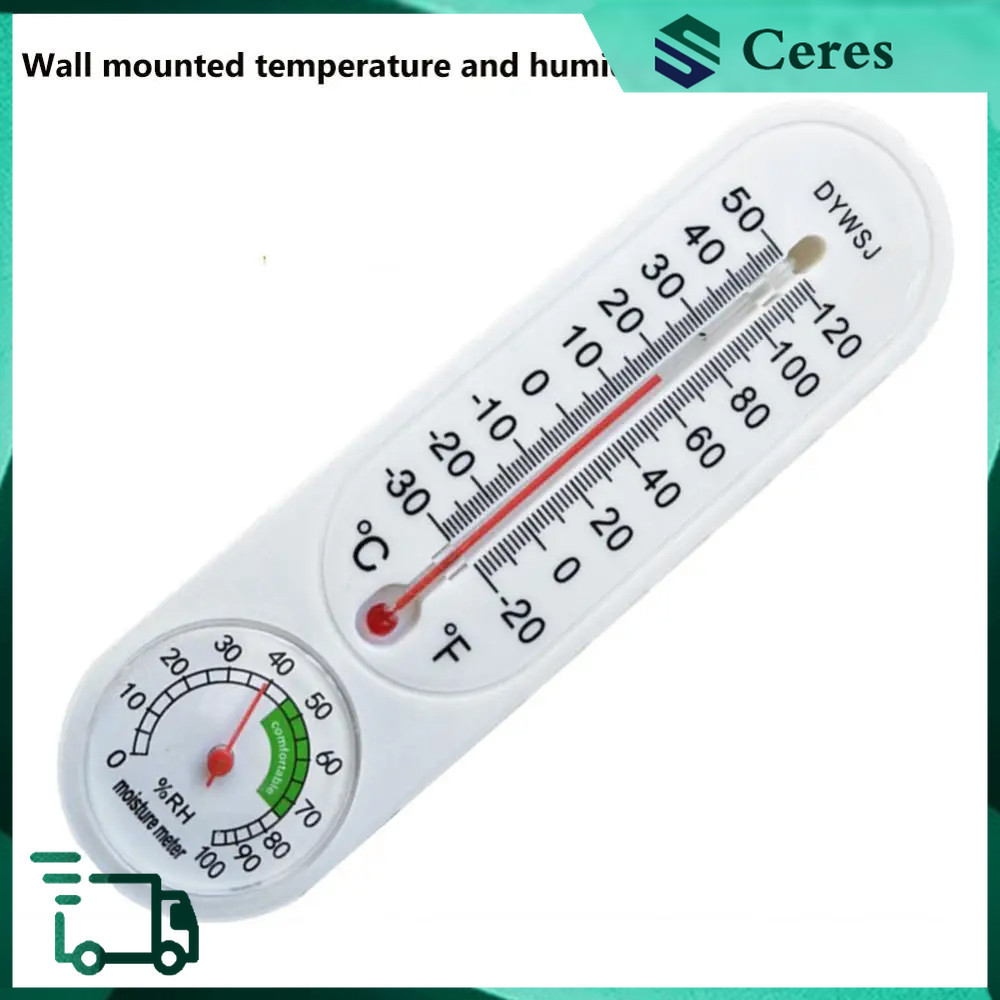 1Pcs Analog Thermometer Hygrometer Wall Mounted Analog Thermometer ...