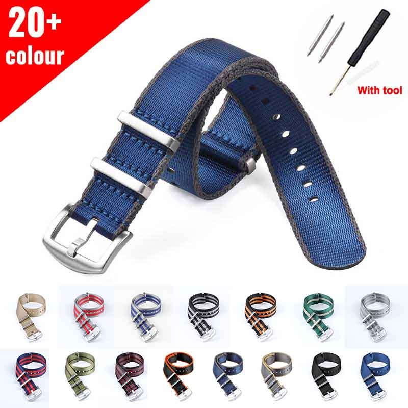 For Seiko 5 Diver Diving Skx007 NATO Nylon Watch Strap 18mm 20mm 22mm ...