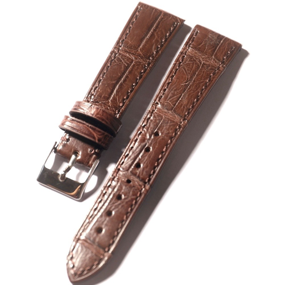 Crocodile Leather Watch Strap Handmade Crocodile Skin 20MM*16MM Vintage ...