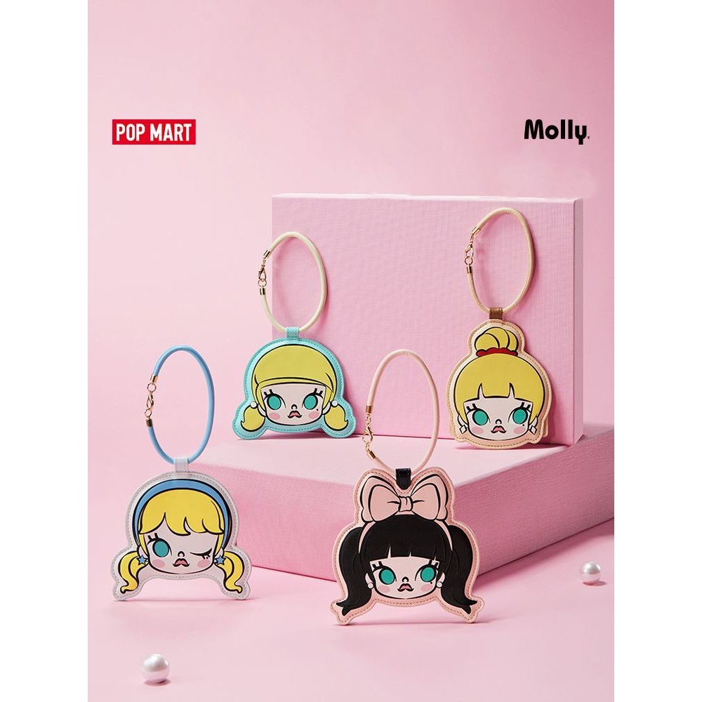 POPMART Pop mart MOLLY Daily Look Series-Card Holder Pendant Blind Box ...