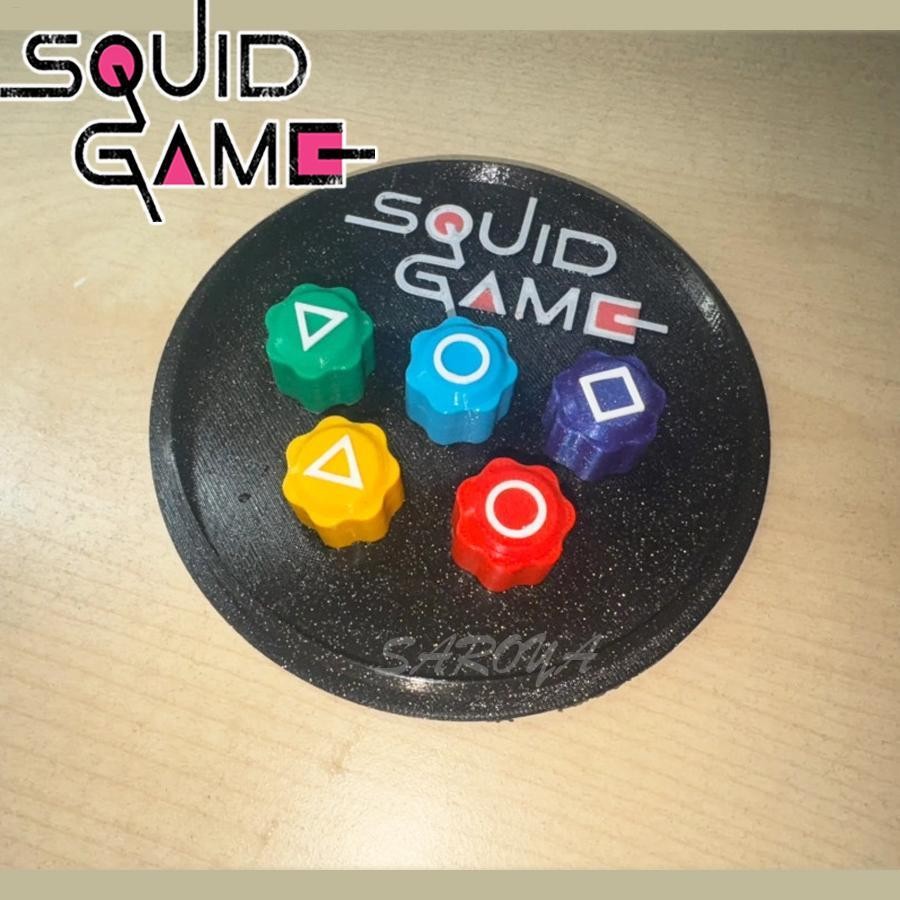 Squid Game 2 Gonggi Stones 3D Printed 5 Stones Set Dice Props gonggi ...