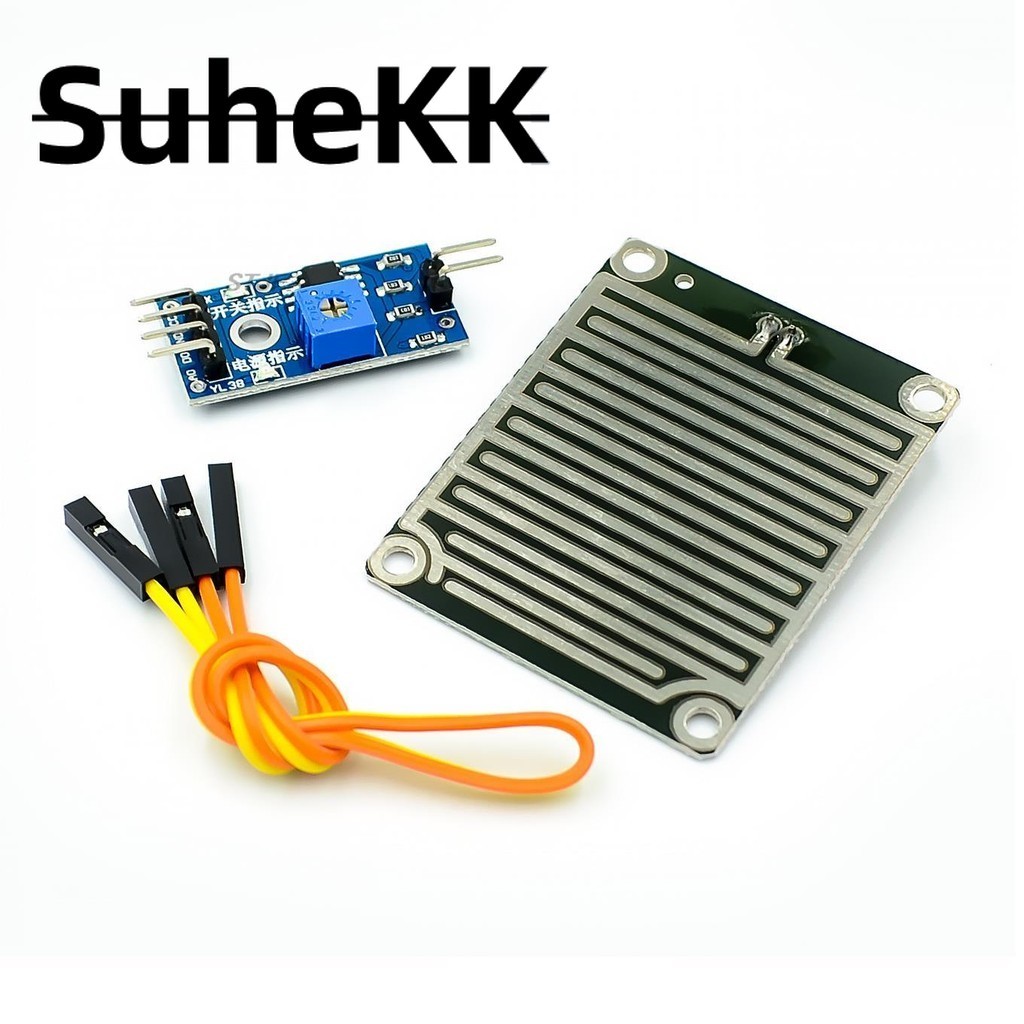 3 3 5v Rain Raindrops Detection Sensor Weather Humidity Module For Arduino Shopee Philippines
