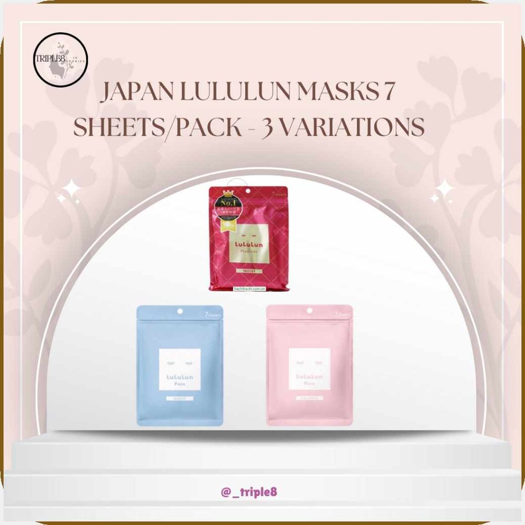 Japan^o@FULululun|eJ=Masks(OL=7(BG>sheets/pack)SR>-)K>3)l>variations ...