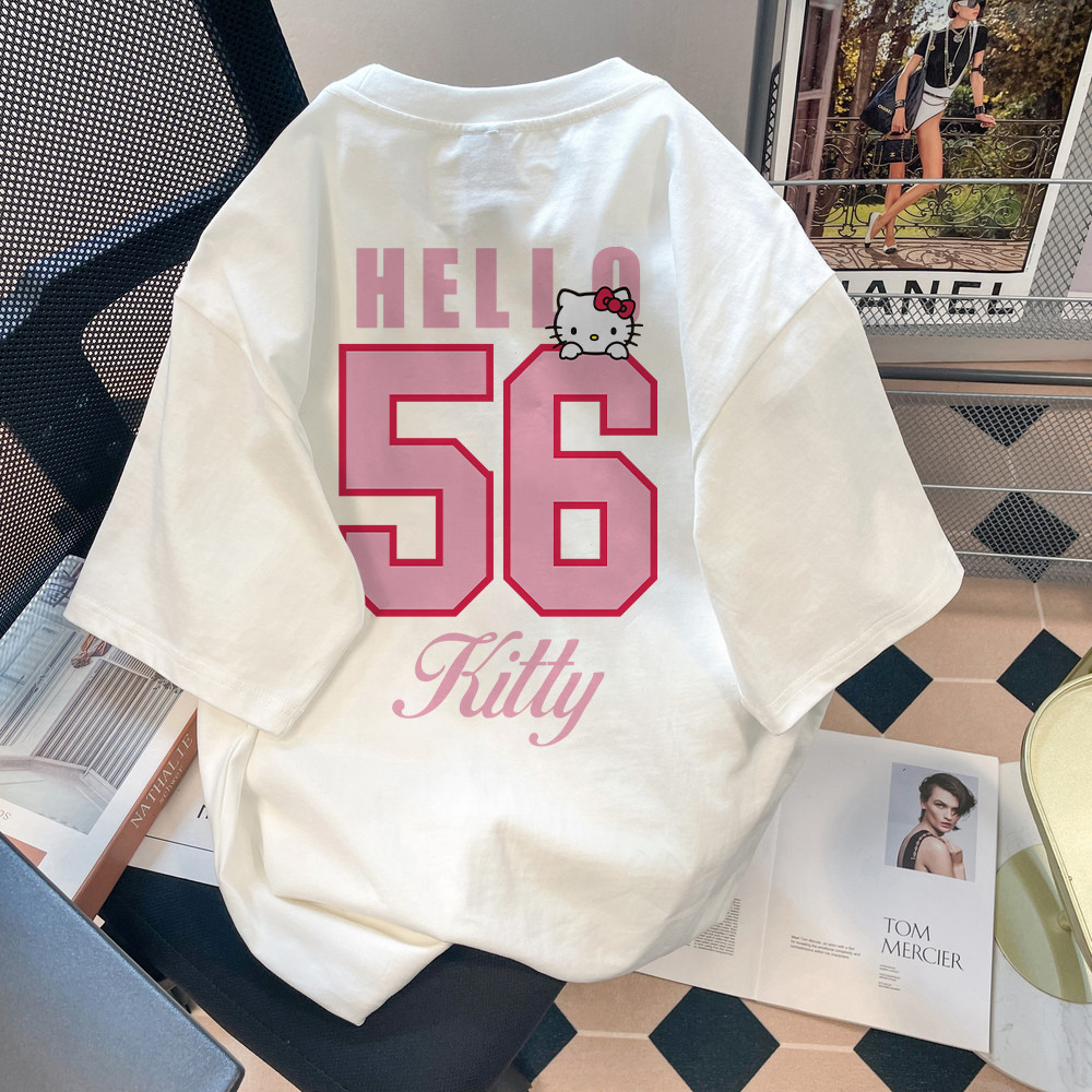 hellokitty COD (Bangkok Delivery) MAO Shop T-shirts-Cute Cartoon Printed Loose Short Sleeve ...