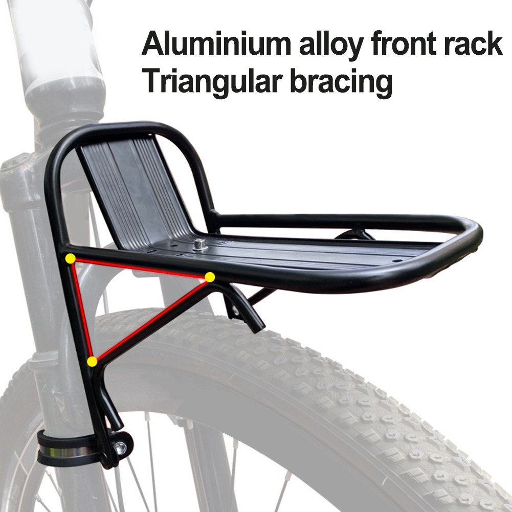 Bike Front Rack Triangular Fixed Support Carrying Luggage Luggage ...