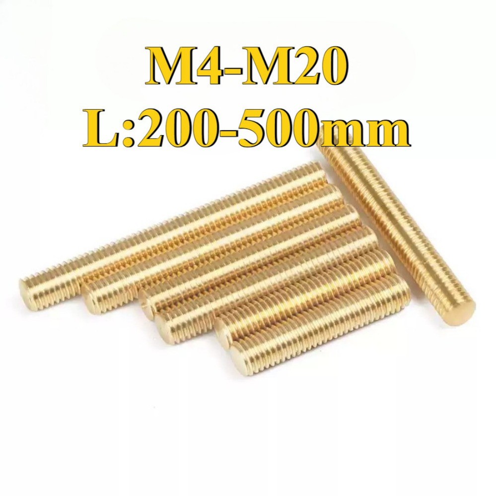 Brass Wire Rod/Tooth Strip Full Tooth Thread Screw Tooth Rod M4-M20 ...