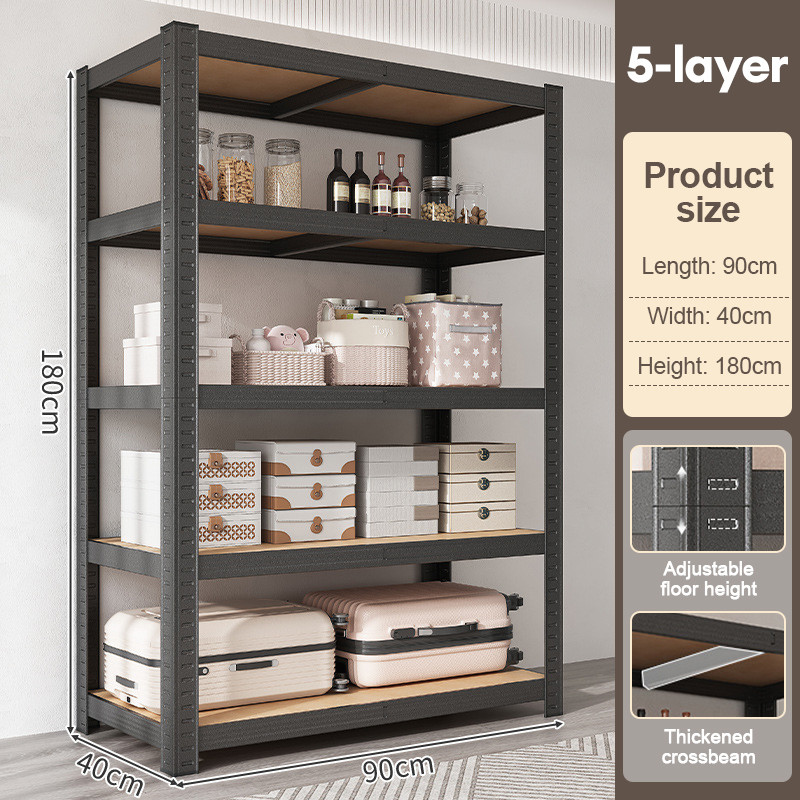 6 layer Metal Rack Steel Rack Boltless Rack Goods Storage Shelf Heavy ...