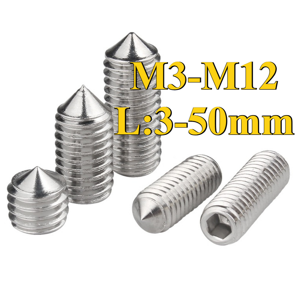 Stainless 316 Allen Set Screw aka Blind Screw / Allen Hex Socket/Allen ...