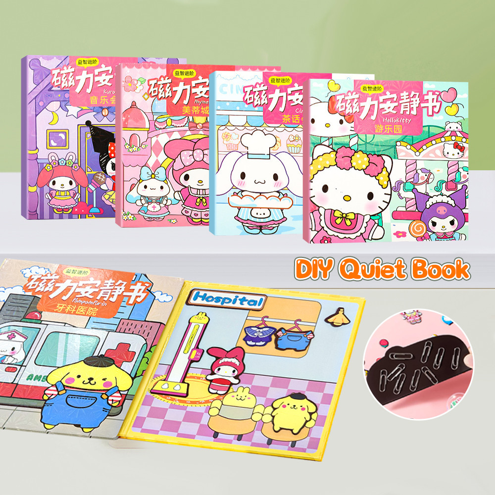 ROlbaby Magnetic Quiet Book Busy Book For Kids Quiet Book No Cut Paper ...