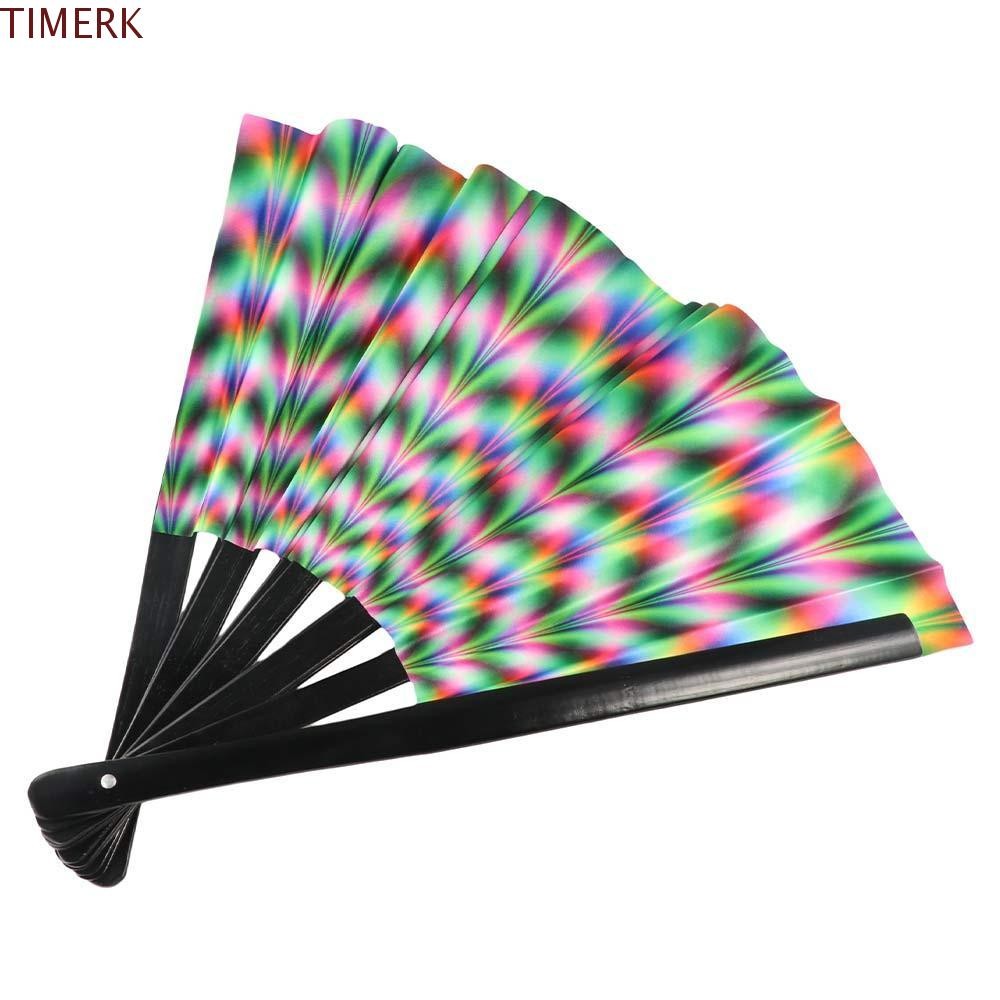 TIMERK Large Folded Hand Fan, Fans with Lights Folding Foldable ...