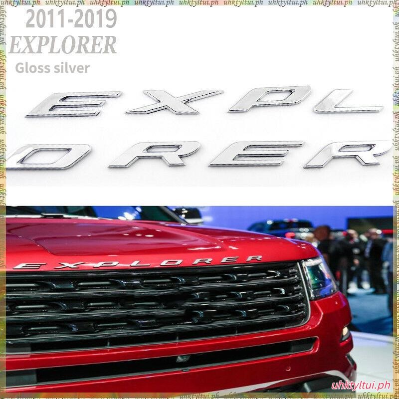 [L U T I] Explorer Car Emblem Front Hood Emblem 3D Letters Explorer ...