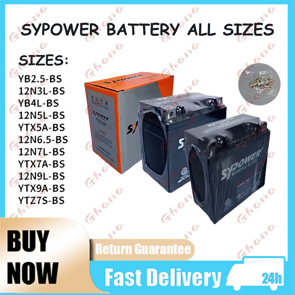 SYPOWER BATTERY ALL SIZES | Shopee Philippines