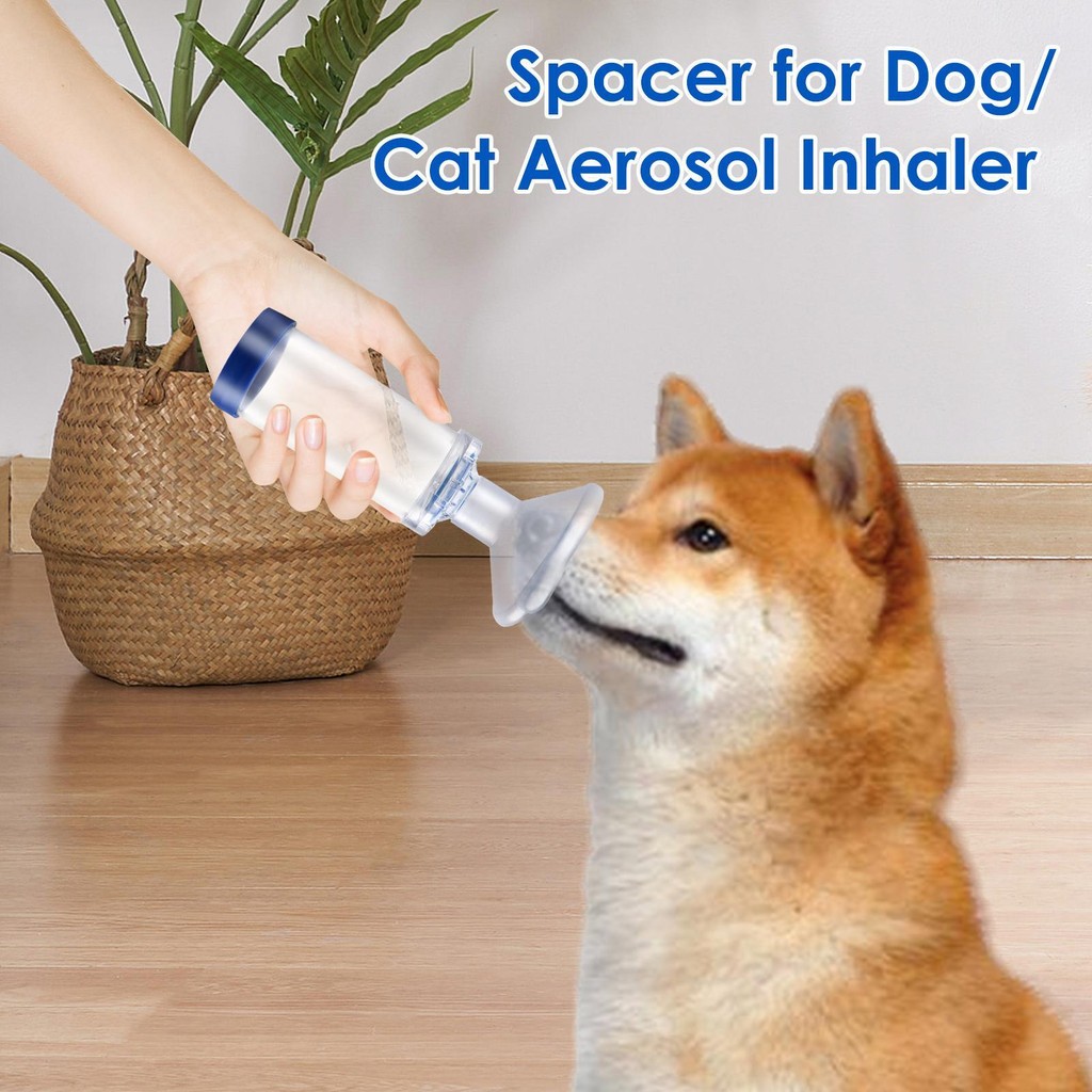 Cat/Dog Inhaler Spacer Effective Low Resistance Inhalation Valve Light ...