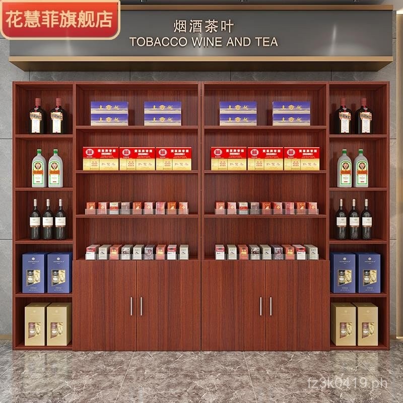 Tea Display Cabinet Convenience Store Storage Rack and Alcohol ...
