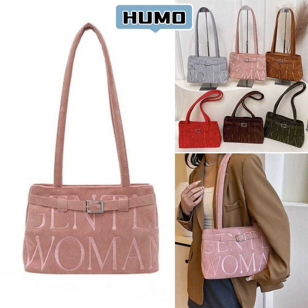 HUMO Shoulder Bag, Gentlewoman Embroidery Handbag, Fashion Large ...