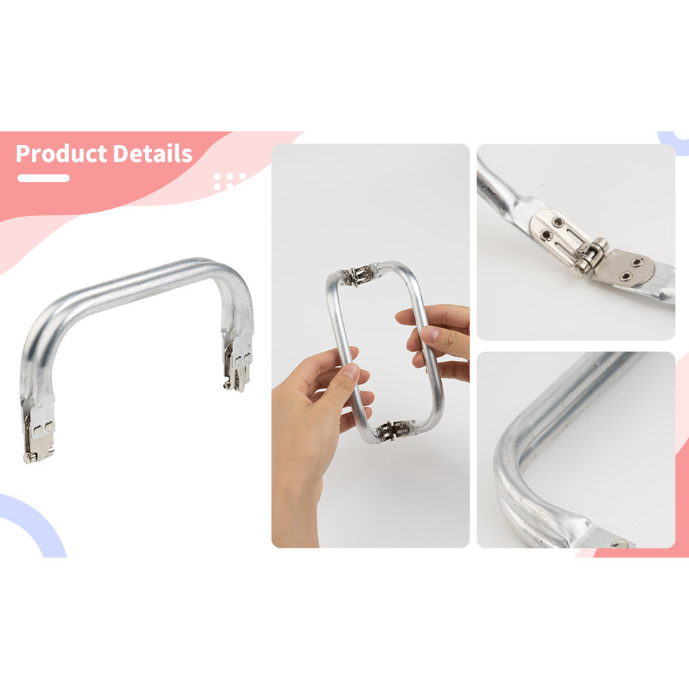 1PC Metal Purse Frame , Rectangle Lock Frame Kiss Lock Clasp Bag Frame ...