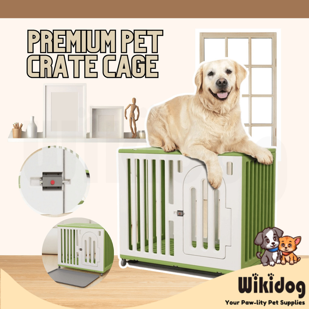 Premium Pet Crate Cage Durable Indoor Dog and Cat Cage with Openable ...