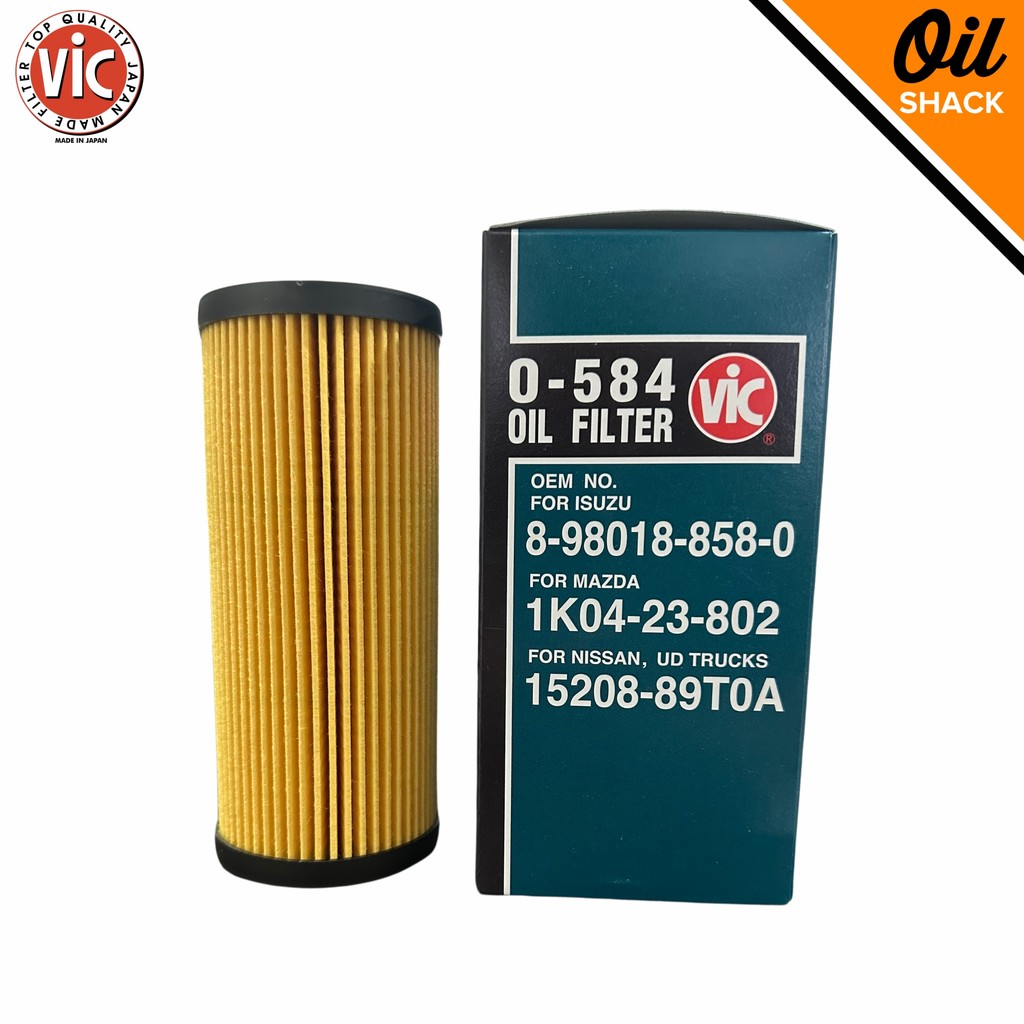 VIC O-584 Oil Filter Element Type (Isuzu Elf 4JJ1-T, Mazda Titan) | Shopee Philippines