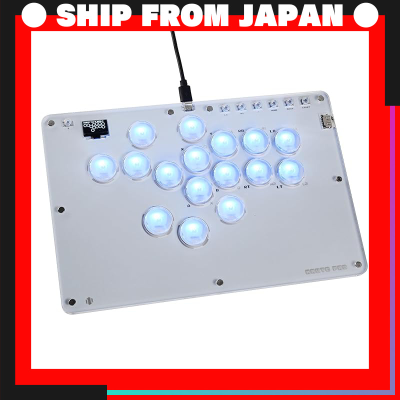 Leverless Arcade Controller haute42 cosmox 16 buttons for PC/Switch/PS4 ...