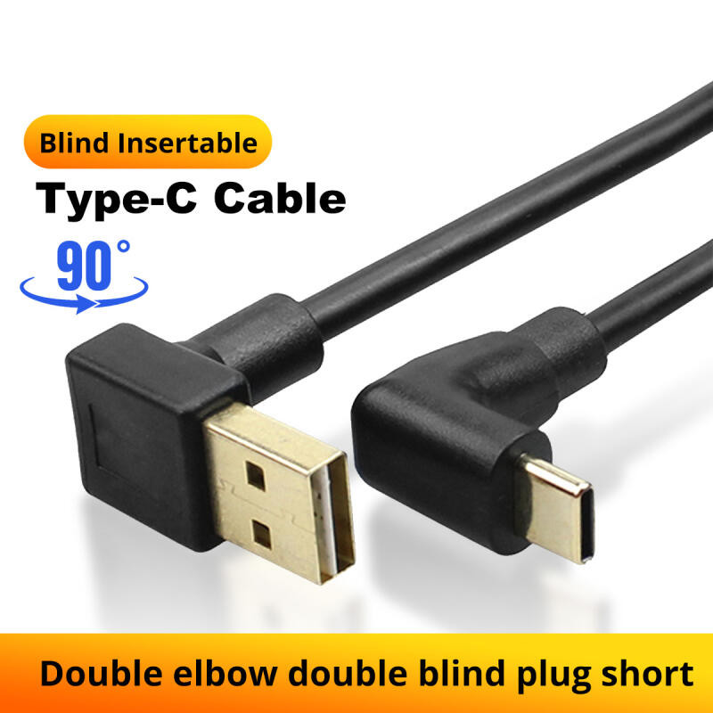 Double Sided Plug USB To Type-C USB-C 3A Fast Charging Data Sync ...