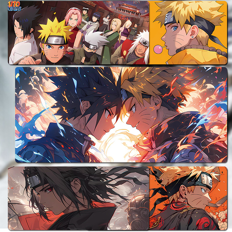 Naruto Anime Mouse Pad Large Uzumaki Naruto Cartoon Computer Deskpad ...