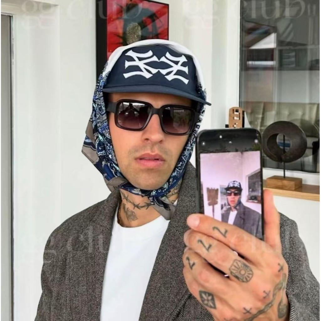 Oma Spoof Navy Blue Flat Brim Hat cleanfit Baseball Cap | Shopee ...