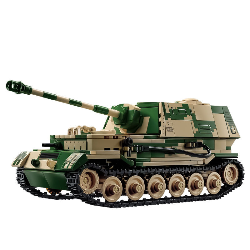 Wwiii German Elephant Tank Destroyer Building Block Tiger KV44 Sherman ...
