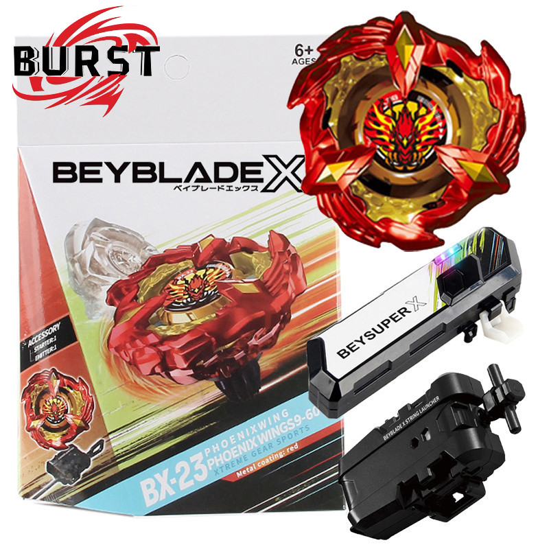 Beyblade X BX-23 Phoenix Wing Beyblade with Launcher Led Grip Set for ...