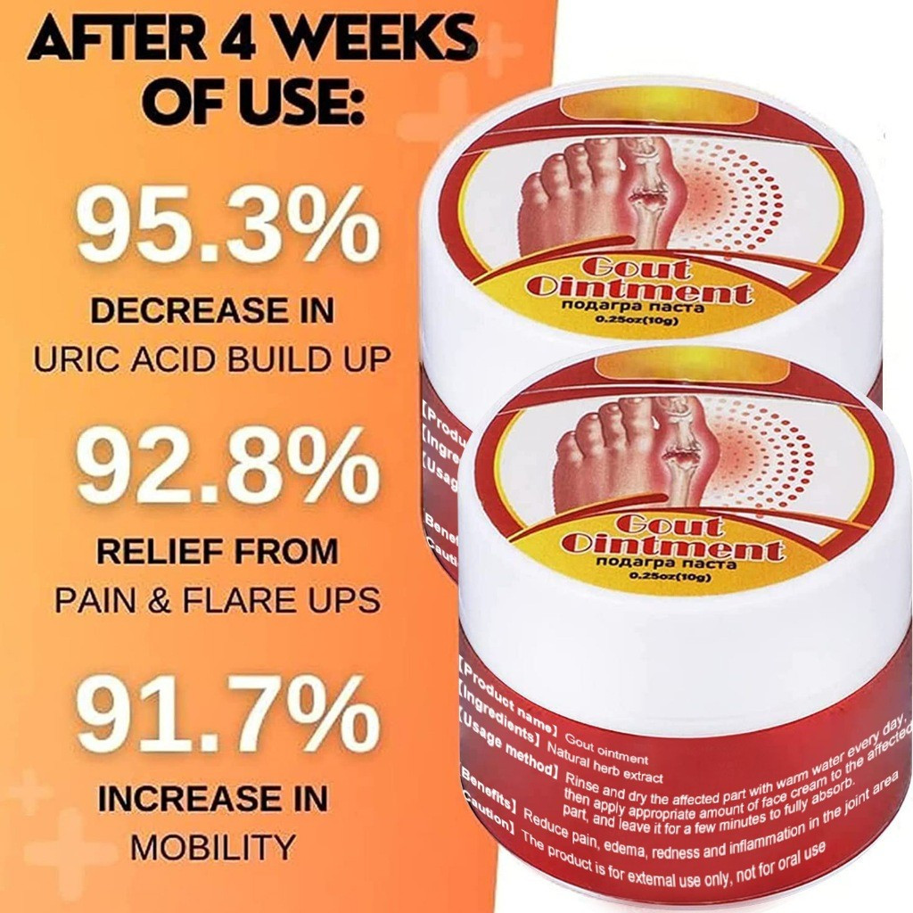 Gout Ointment Joint Relief Cream Healing Ointment Pain Relief Bunion ...