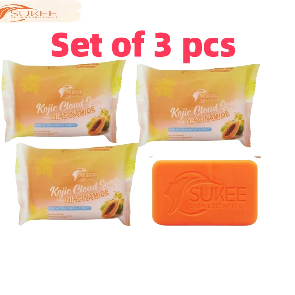 ( BUY 1 TAKE 2 )SUKEE KOJIC CLOUD SOAP WITH NIACINAMIDE PAPAYA ...