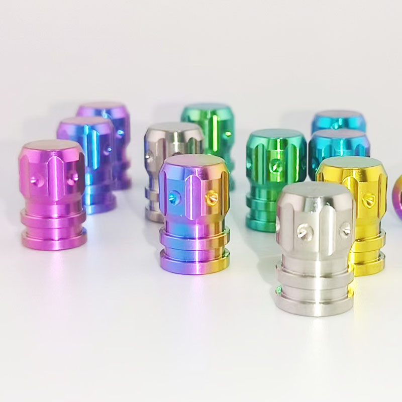 GR5 TC4 UNIVERSAL TITANIUM 2pc BOLTS PITO CAP TIRE VALVE car bike ...