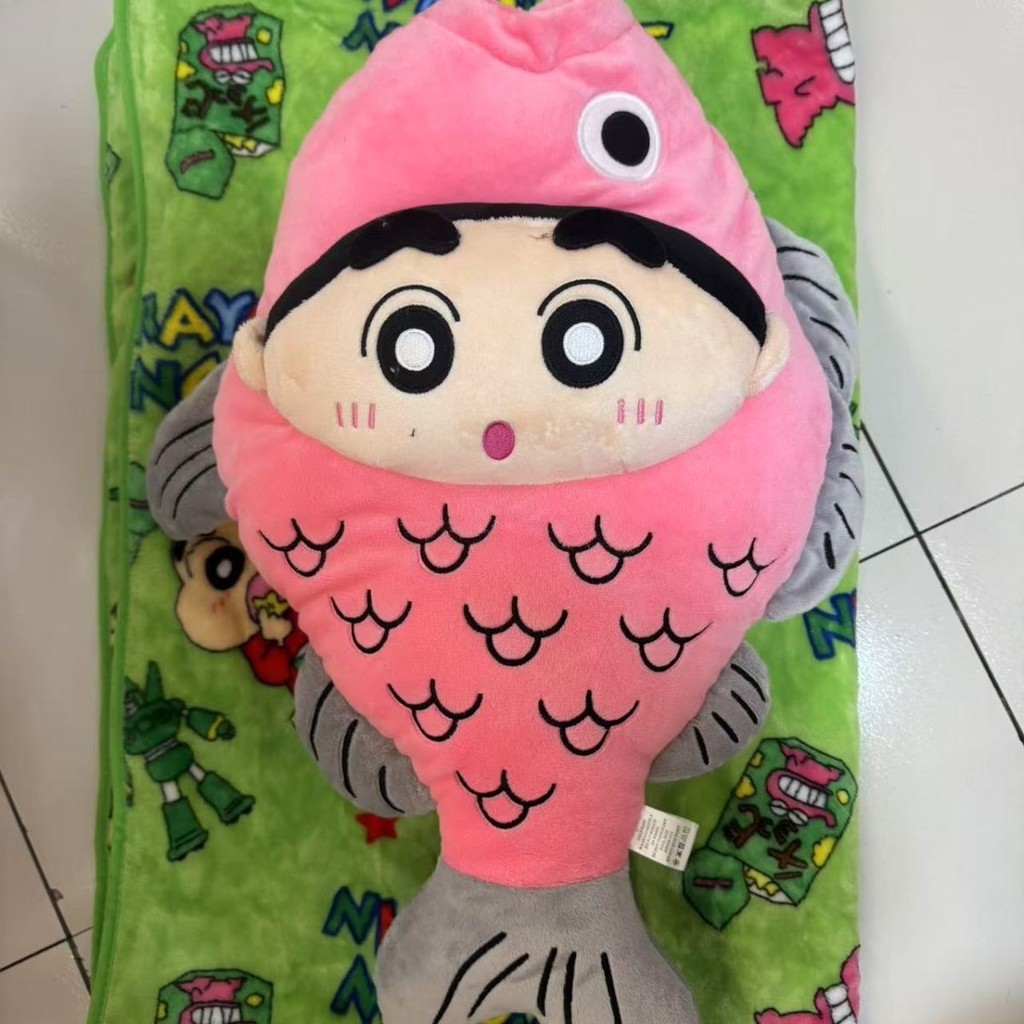 2025 Cute Crayon Shin-chan Salted Fish Pillow Cushion Cushion Plush Toy ...