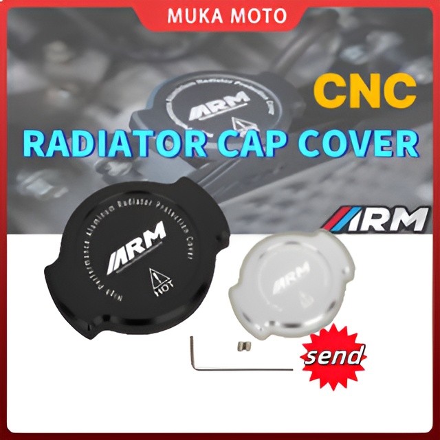 MUKA CNC ARM Radiator Cover Radiator Cap Cover Motorcycle Accessories ...