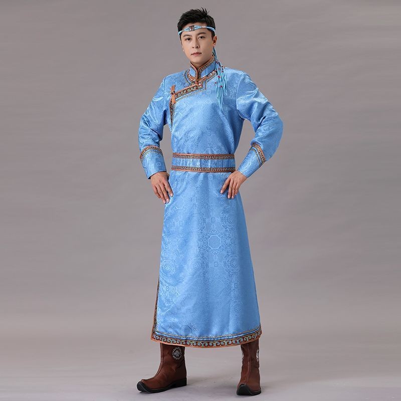 Mongolian Costume Men's Minority Ethnic Costume Traditional Mongolian ...