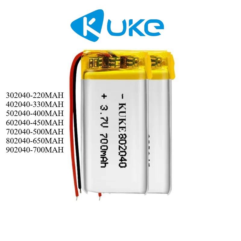 3/4//5/6/7/8/902040 3.7V Lithium Polymer Rechargeable Battery For GPS MP3 Toy DVD Bluetooth ...