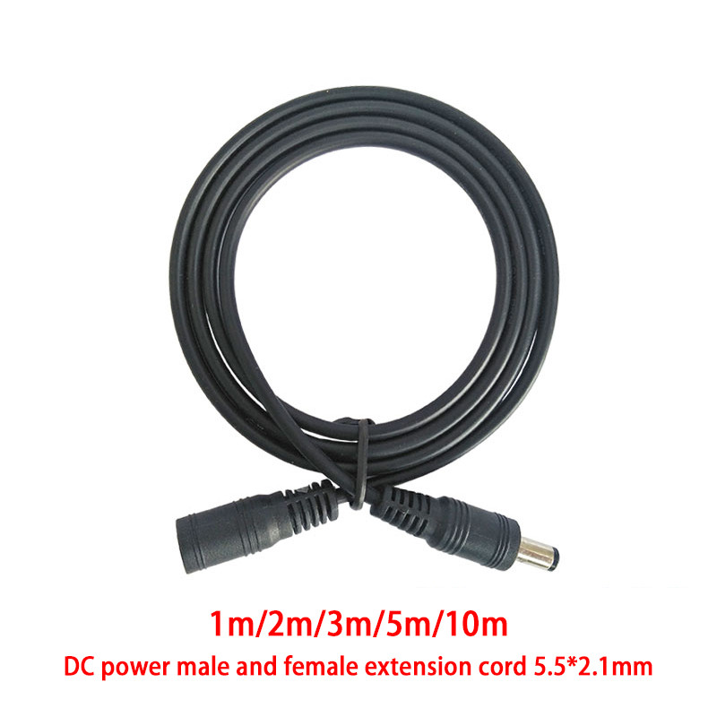 DC Extension Cable 1M 2M 3M 5M 10M 2.1mm x 5.5mm Female to Male Plug ...