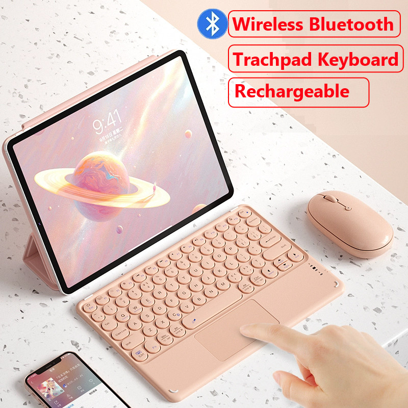 Touch Bluetooth Silent Keyboard Mouse Set for Infinix Xpad 11 Inch 2024 ...
