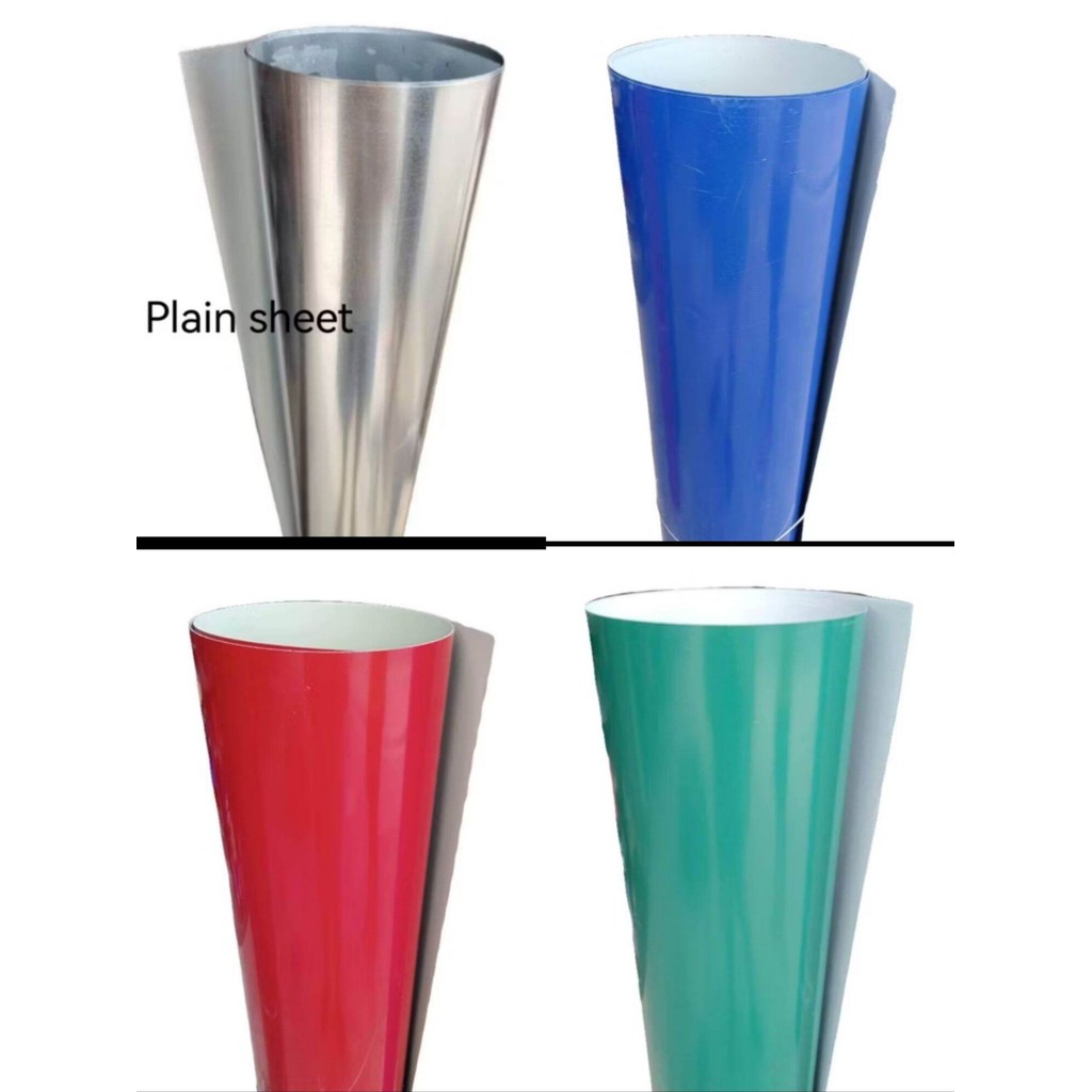 GI -SILVER &colored plainsheet Plain Sheet Linso | 0.4 Thickness 3FT OR ...