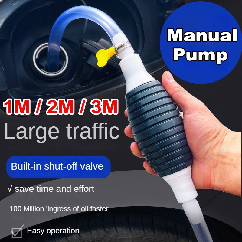 3M Manual Liquid Pump Tank Sucker Oil Transfer Petrol Diesel Liquid ...