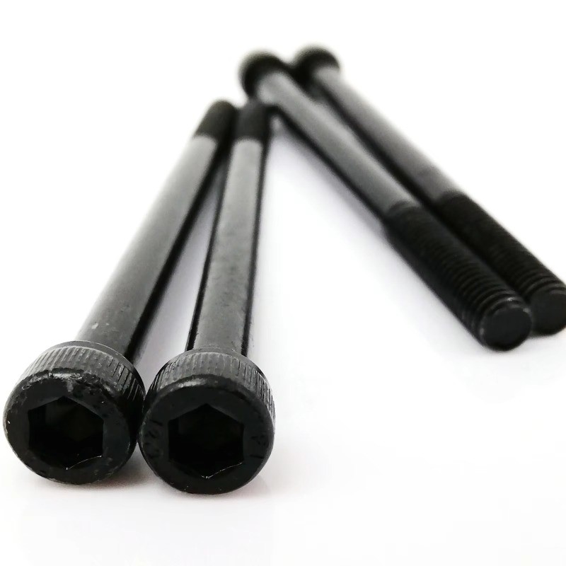 [Fast] M4-M8 Black Grade 12.9 Steel Lengthened Long Allen Hexagon Hex ...