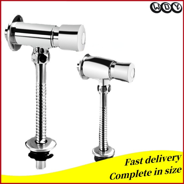 All Copper Urinal Hand-Push Flushing Valve Accessories Male Toilet ...