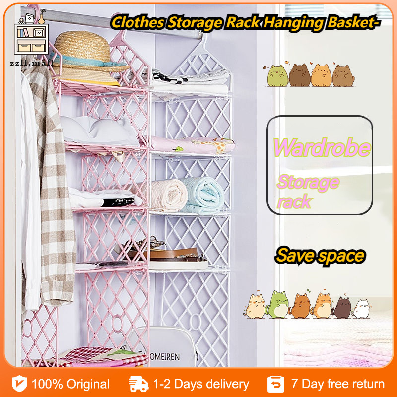 Organizer Clothes Organizer Rack Dormitory Closet Clothes Hanging Rack ...