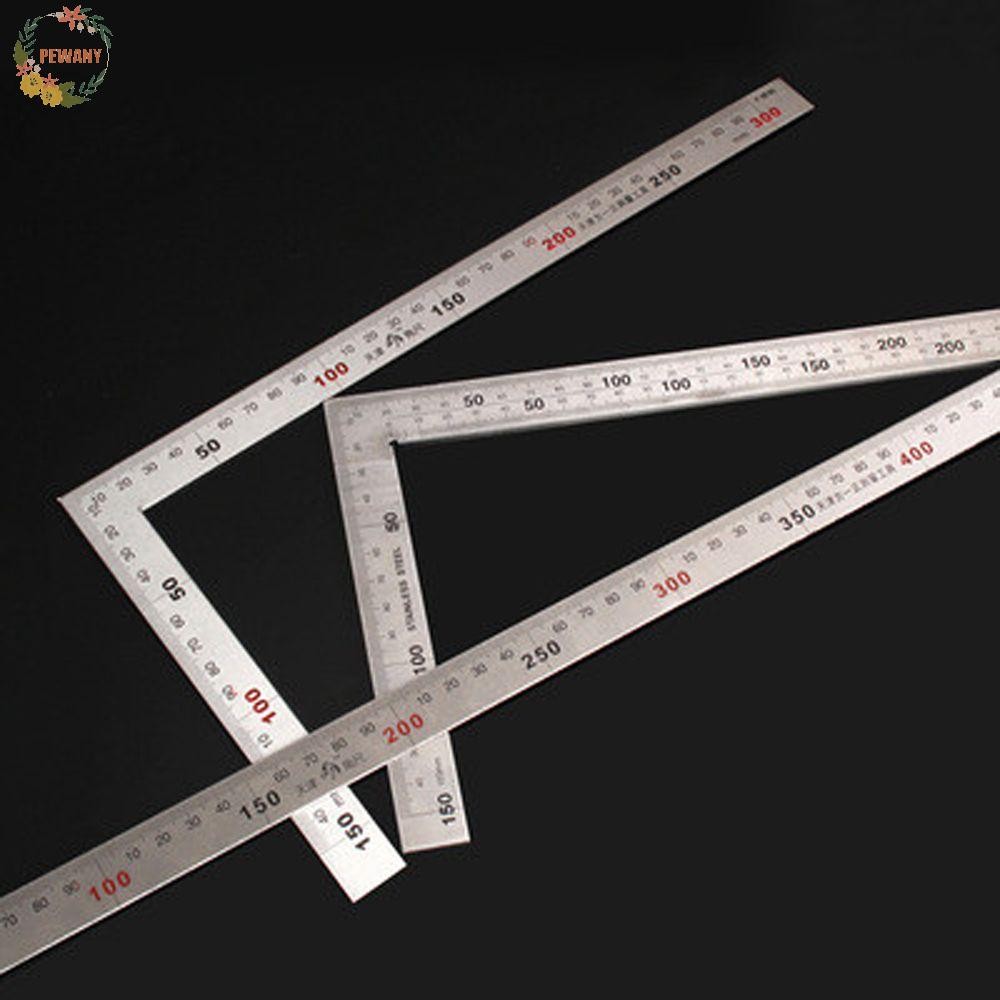 PEWANYZZ L Shape Ruler Measurement Instruments Educational Metal Double ...