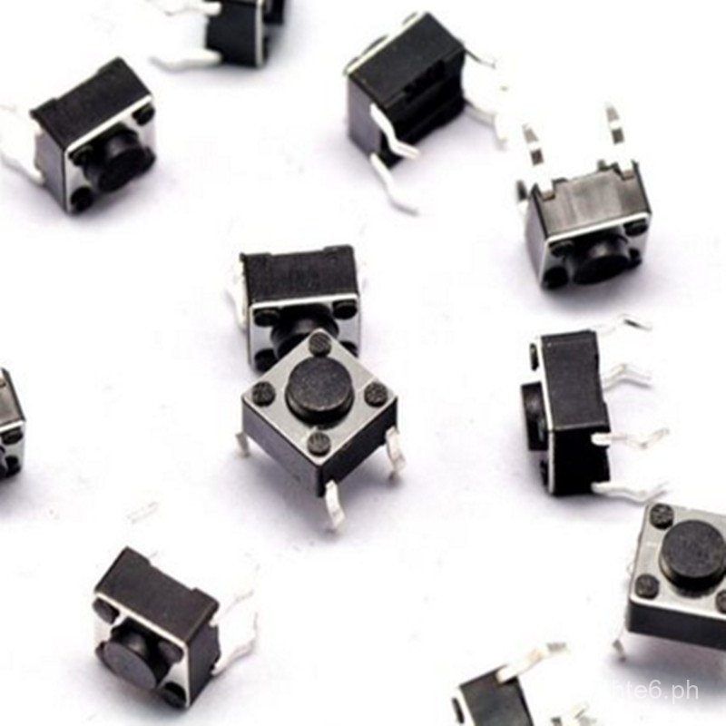100pcs 6*6*4.3mm Tact Switch Push Button DIP 4 Pin Tactile P | Shopee ...