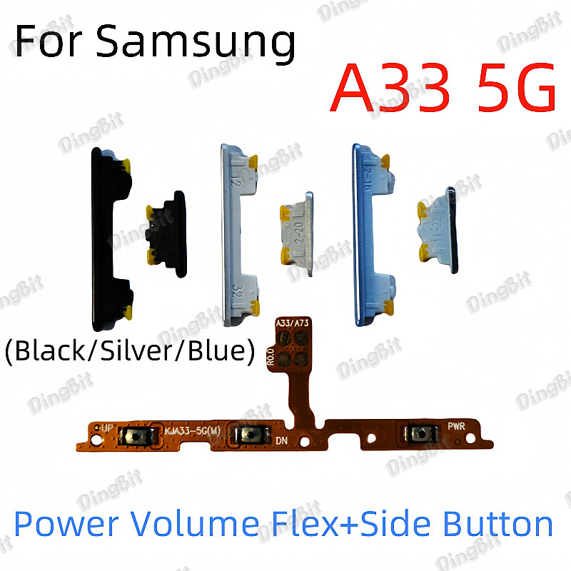 For Samsung A33 5G Power Volume Flex Side Button On Off Up Down Button ...